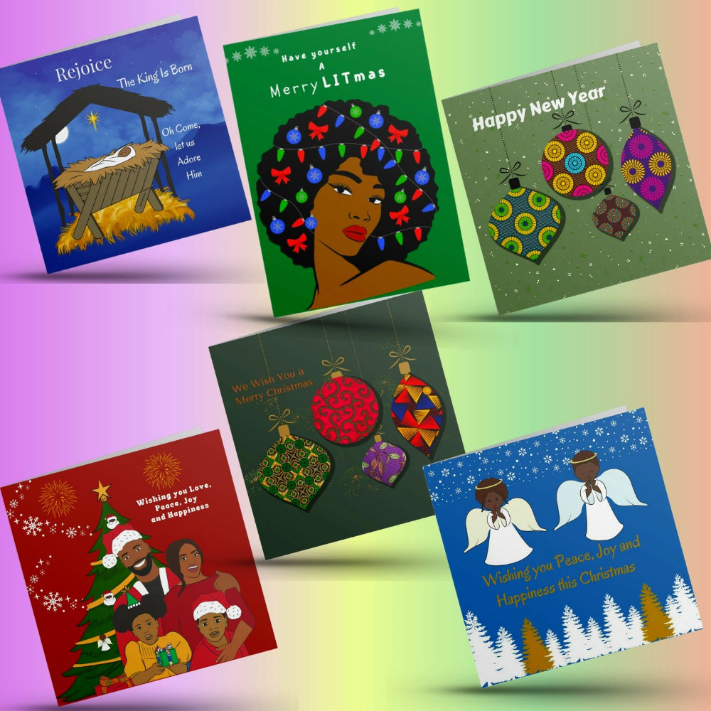 Black American Christmas Cards